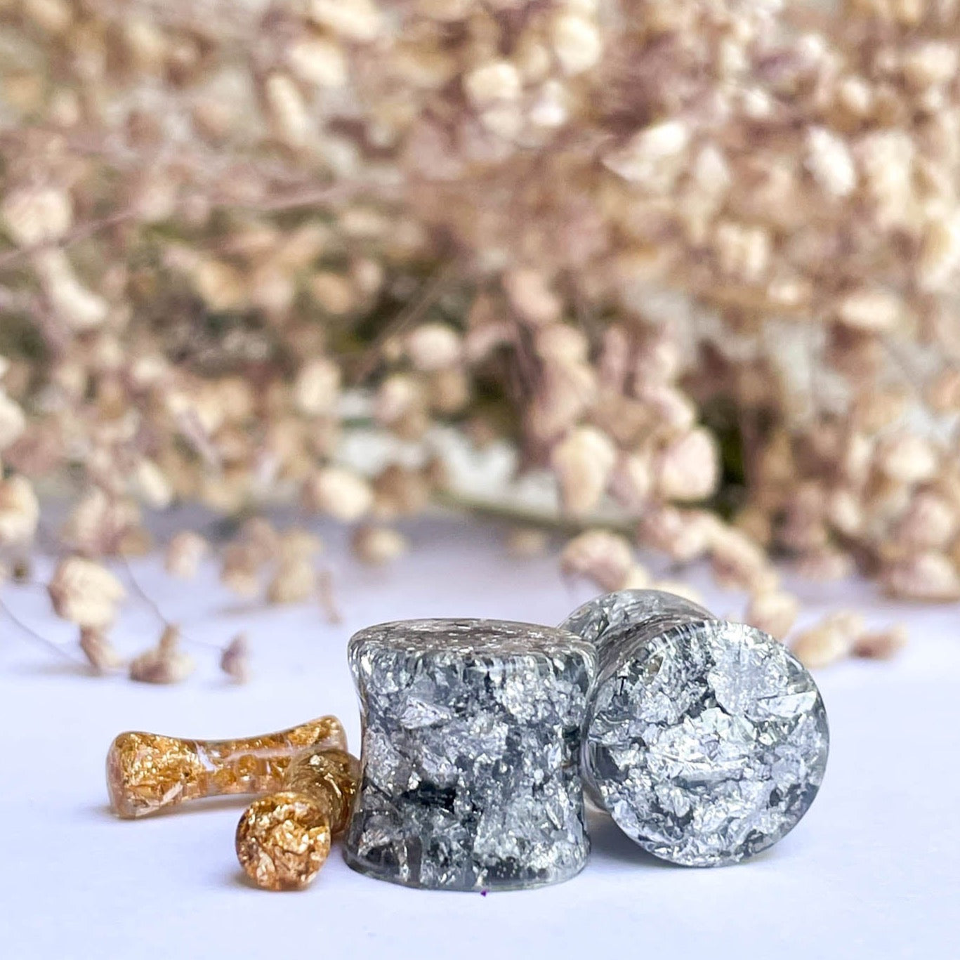 Silver and Gold ear gauges – OhMyGauges